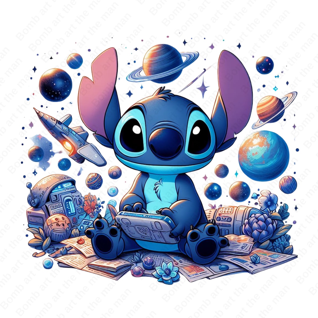 Stitch Clipart, Cute Stitch Clipart, Stitch Png, Transparent Design, Instant Download - Etsy