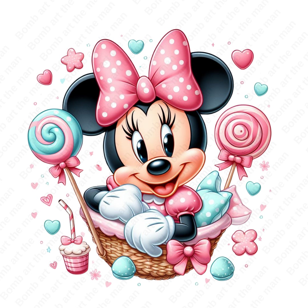 Minnie Mouse Sweet Clipart, Minnie Mouse Png, Transparent Design ...