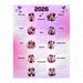 2026 Calendar, Minnie Mouse Calendar 2026, Printable Kids Calendar ...