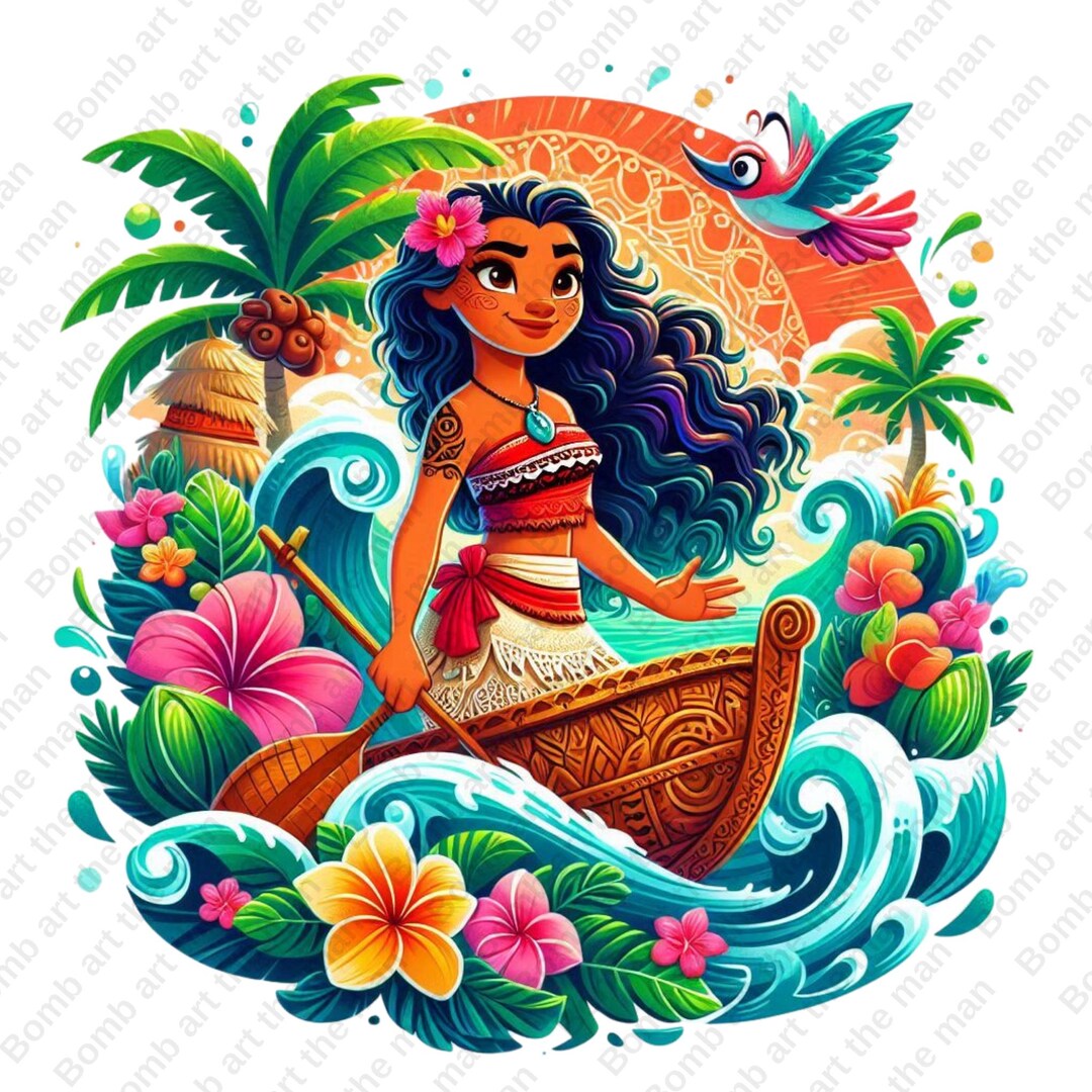 Princess Moana Clipart, Moana Png, Cute Moana Design, Transparent ...
