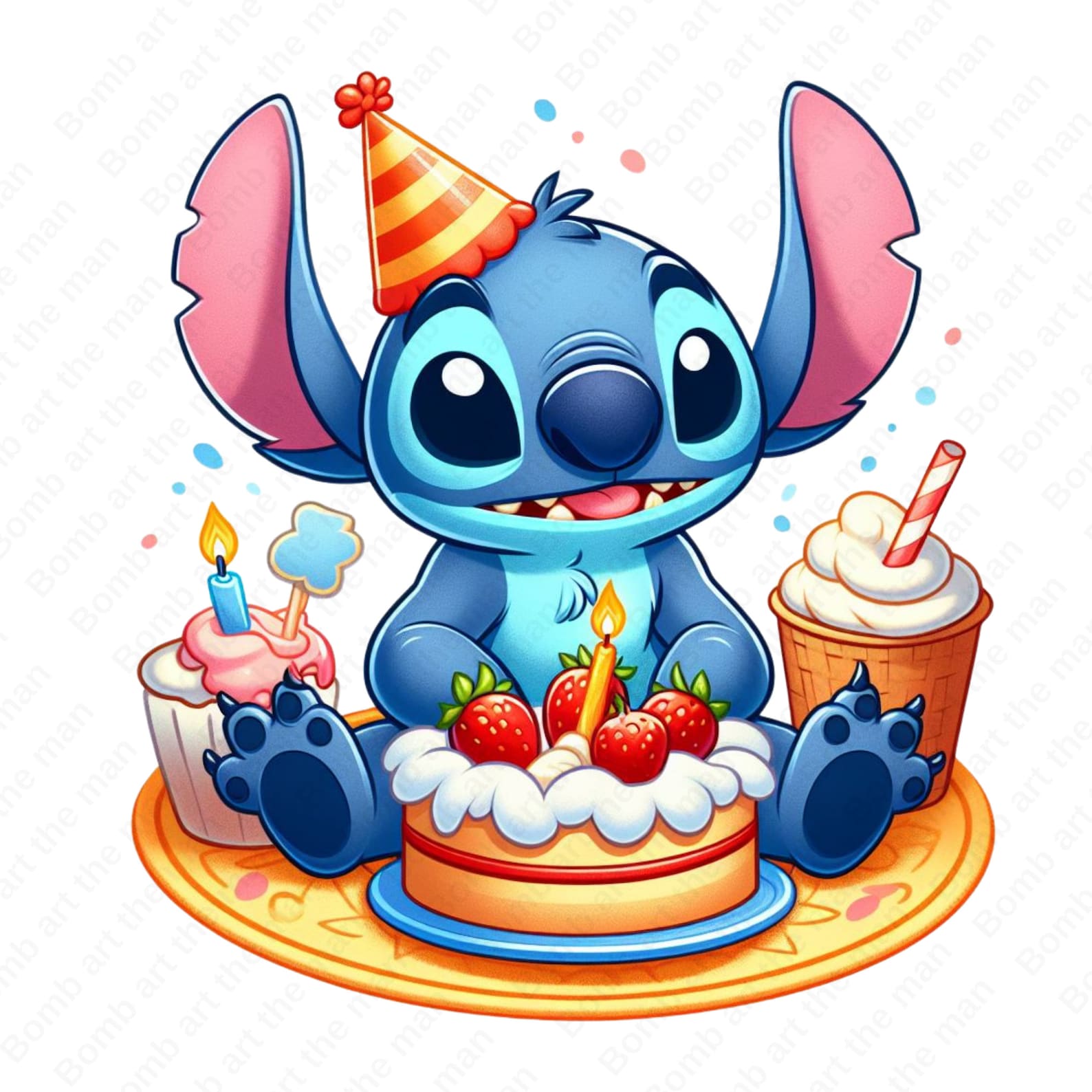 Birthday Stitch Png, Happy Birthday Stitch Png, Lilo and Stitch Png ...