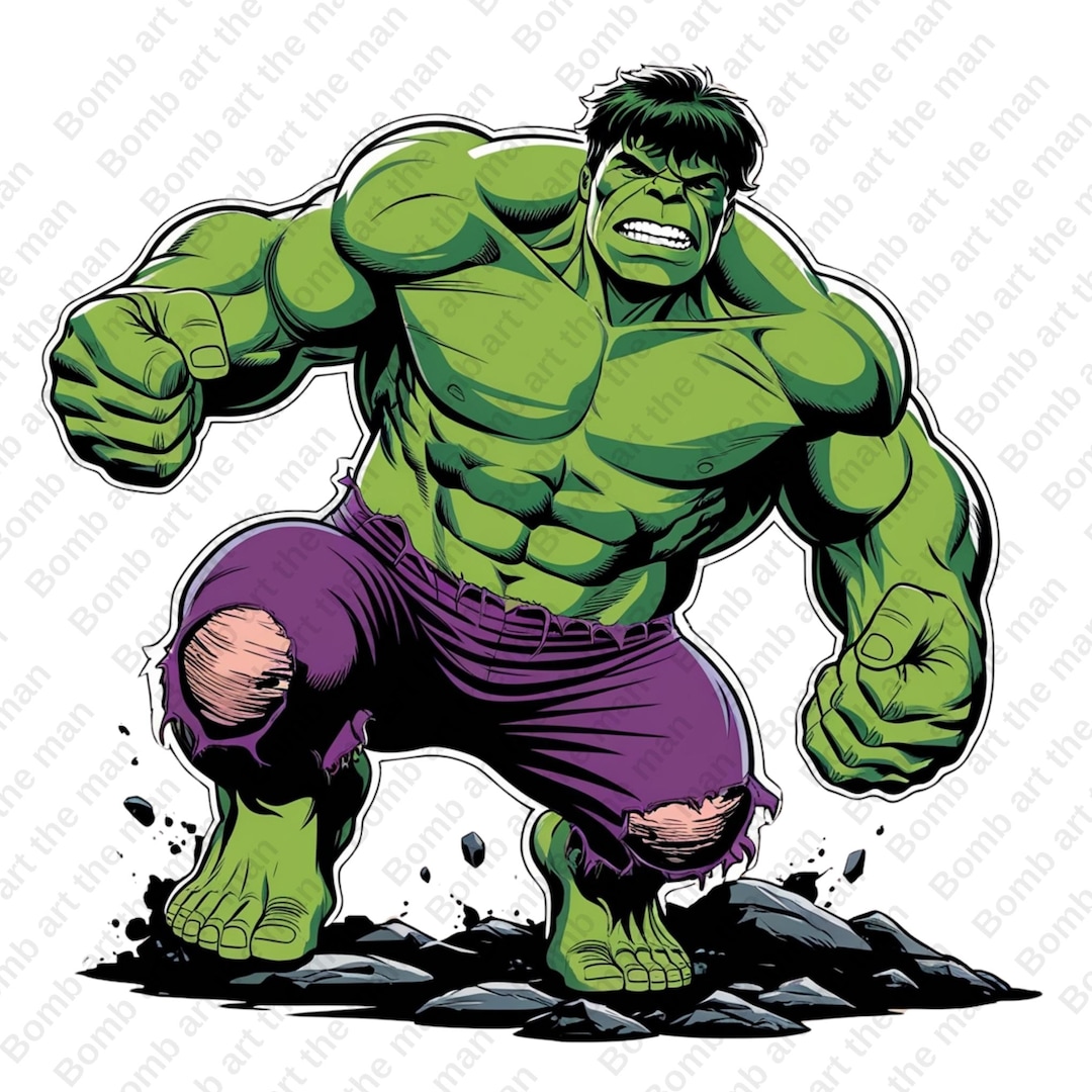 Hulk Clipart, Hulk Png, Super Hero Png, Hulk Comic Design - Etsy