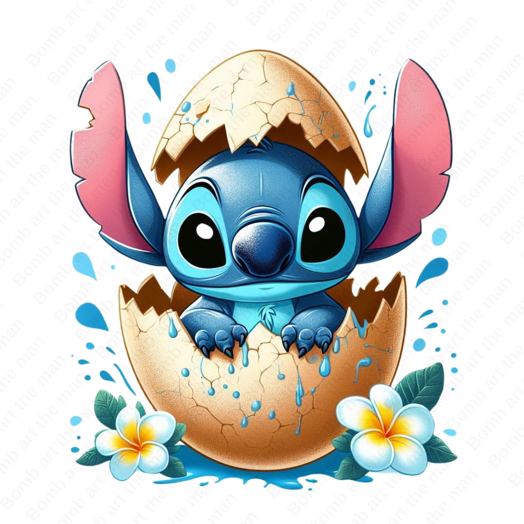 Buy Baby Stitch Clipart, Stitch's Egg Png, Stitch Cute Clipart, Instant ...