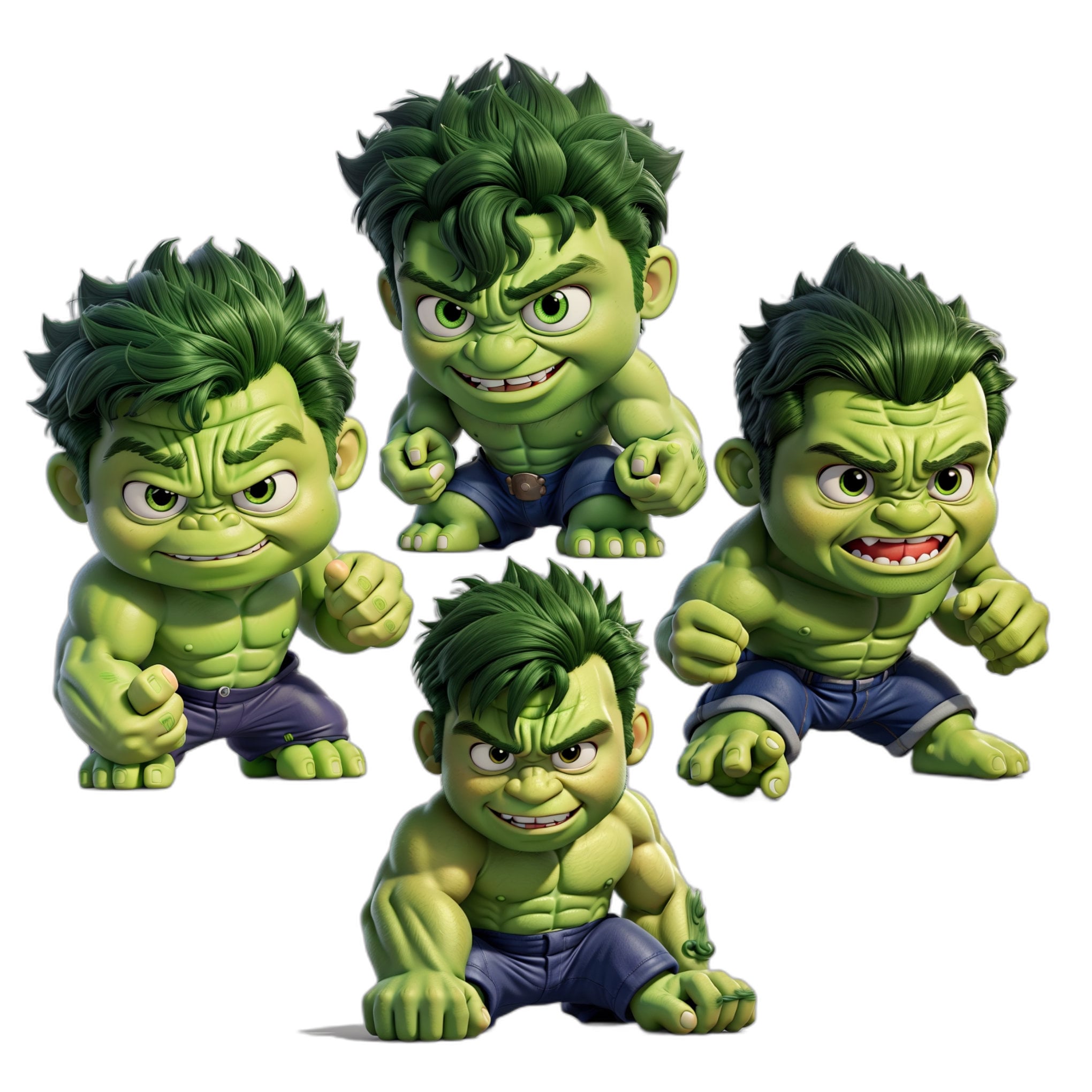 Vendicatori Chibi Hulk Vettori E Illustrazioni Di L Incredibile Hulk