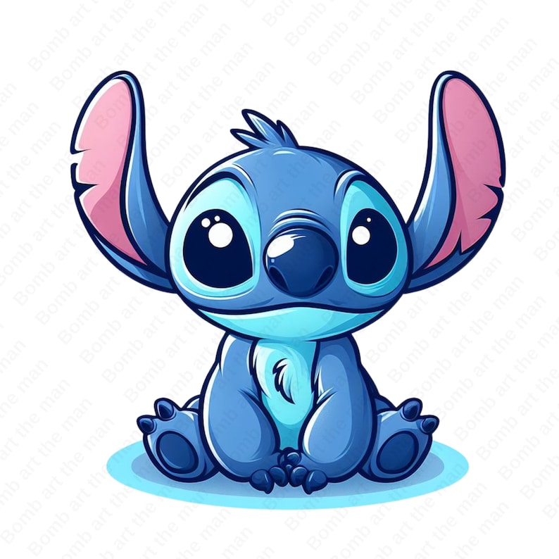 Cute Stitch Clipart, Stitch Png, Cute Cartoon Character, Transparent ...