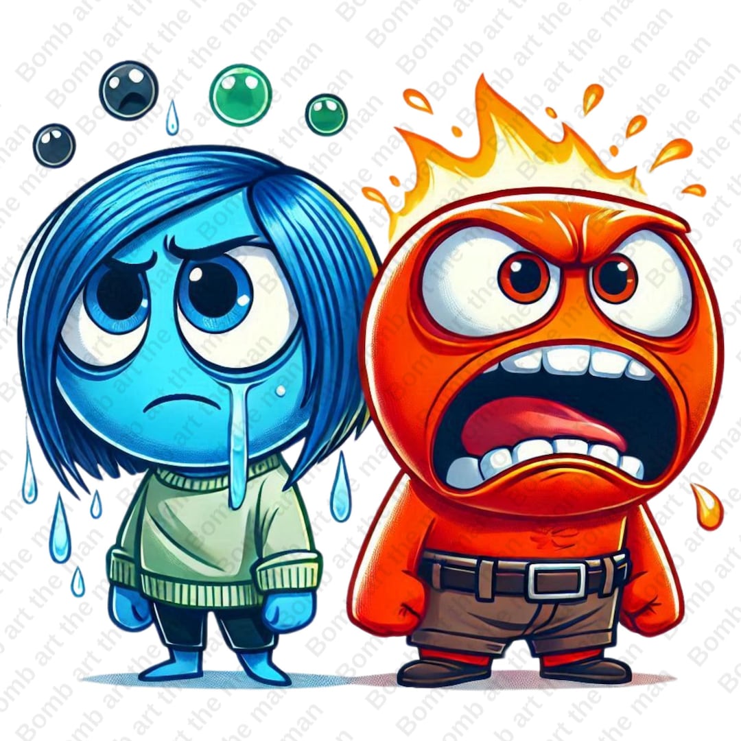 Inside Out Clipart, Emotion Character Png, Joy,sadness, Anger, Anxiety ...