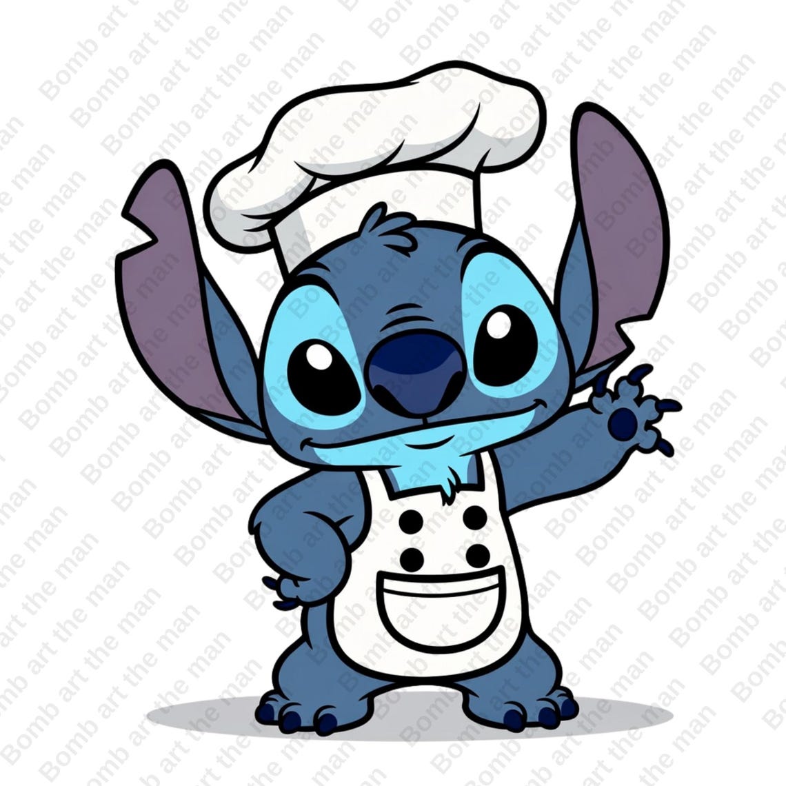 Stitch Kitchen Chef Clipart, Stitch Chef Png, Cute Kitchen Clipart ...
