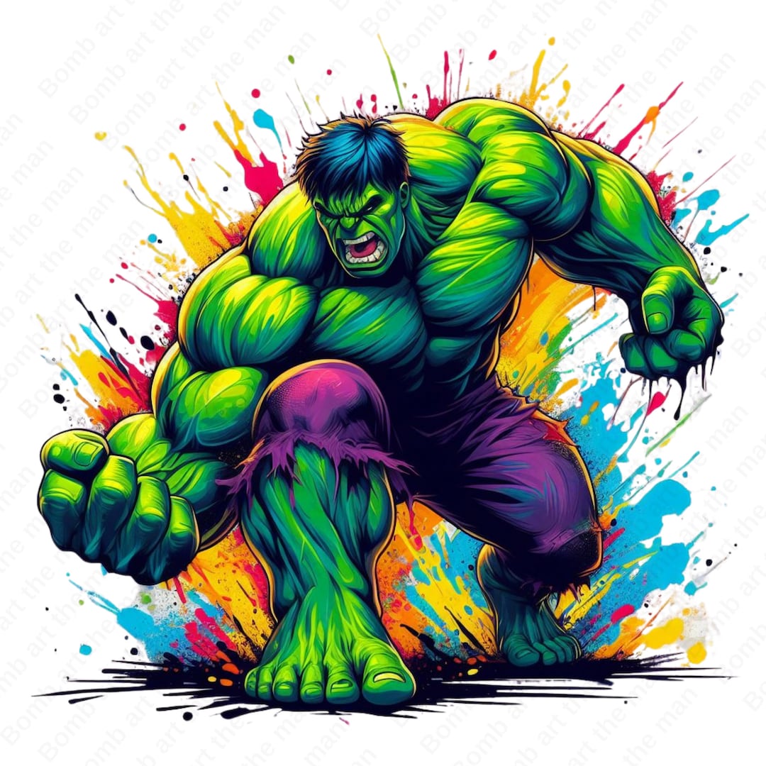 Hulk Clipart, Hulk Png, Super Hero Png, Hulk Splash Design, Transparent ...