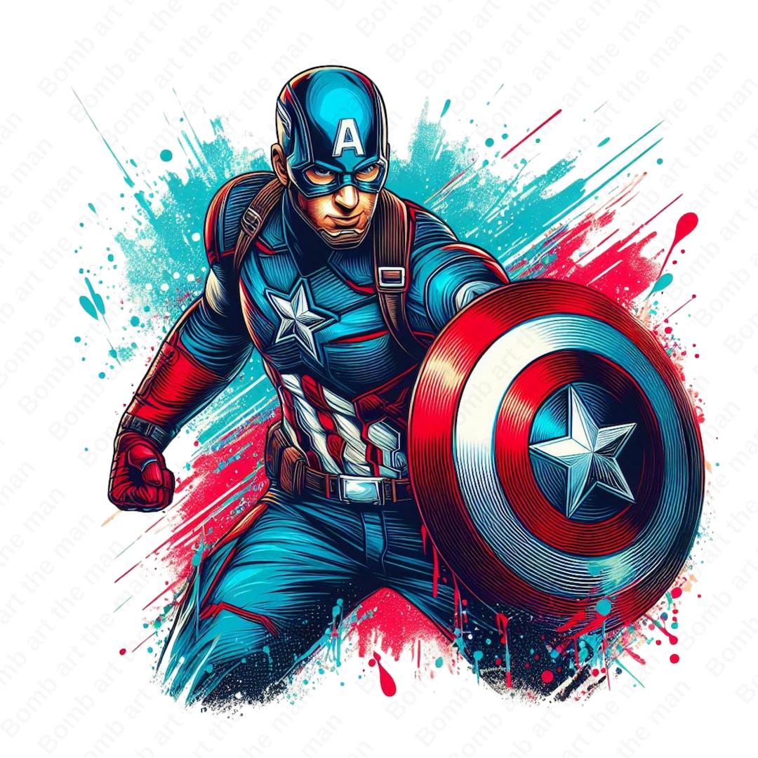 Captain America Clipart, Captain America Png, Super Hero Clipart, Super ...