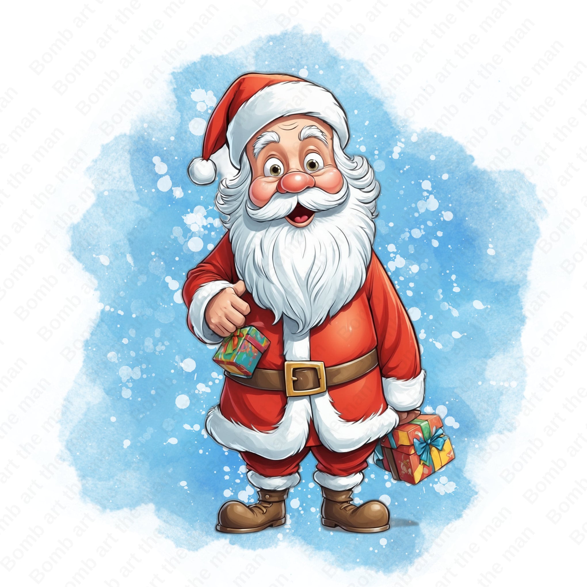 Cute Santa Claus Clipart, Santa Claus Png, Father Christmas Png ...