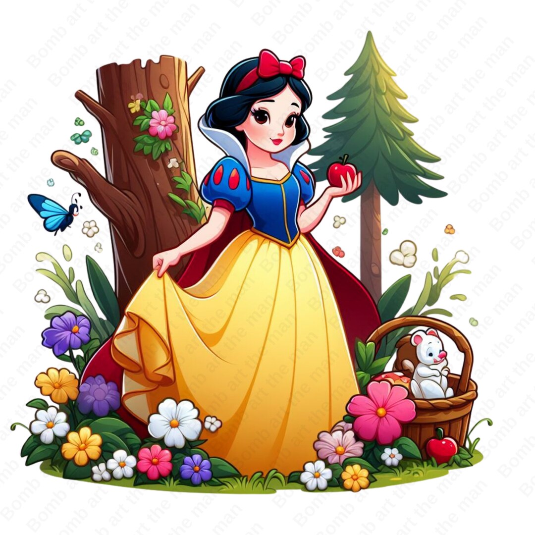 Snow White Clipart, Princess Png, Cute Snow White Png, Transparent ...