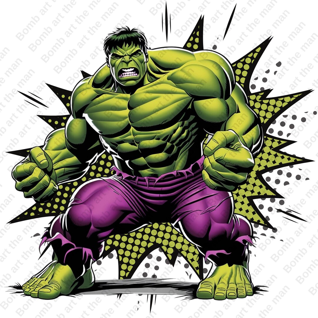 Hulk Clipart, Hulk Png, Super Hero Png, Hulk Comic Design - Etsy
