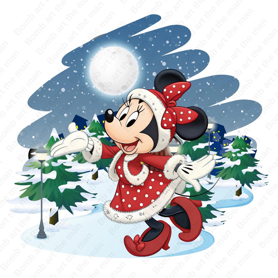 Minnie Mouse Christmas Clipart, Merry Christmas Png, Minnie Mouse Png ...