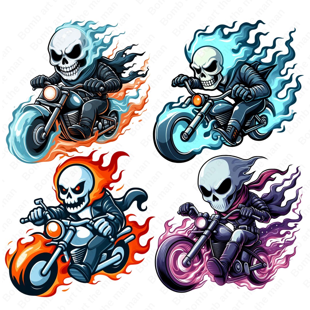 Ghost Rider Png Bundle, Johnny Blaze Png, Ghost Rider Clipart, Instant ...