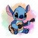 Cute Guitarist Stitch Clipart, Cute Stitch Png, Watercolor Stitch ...