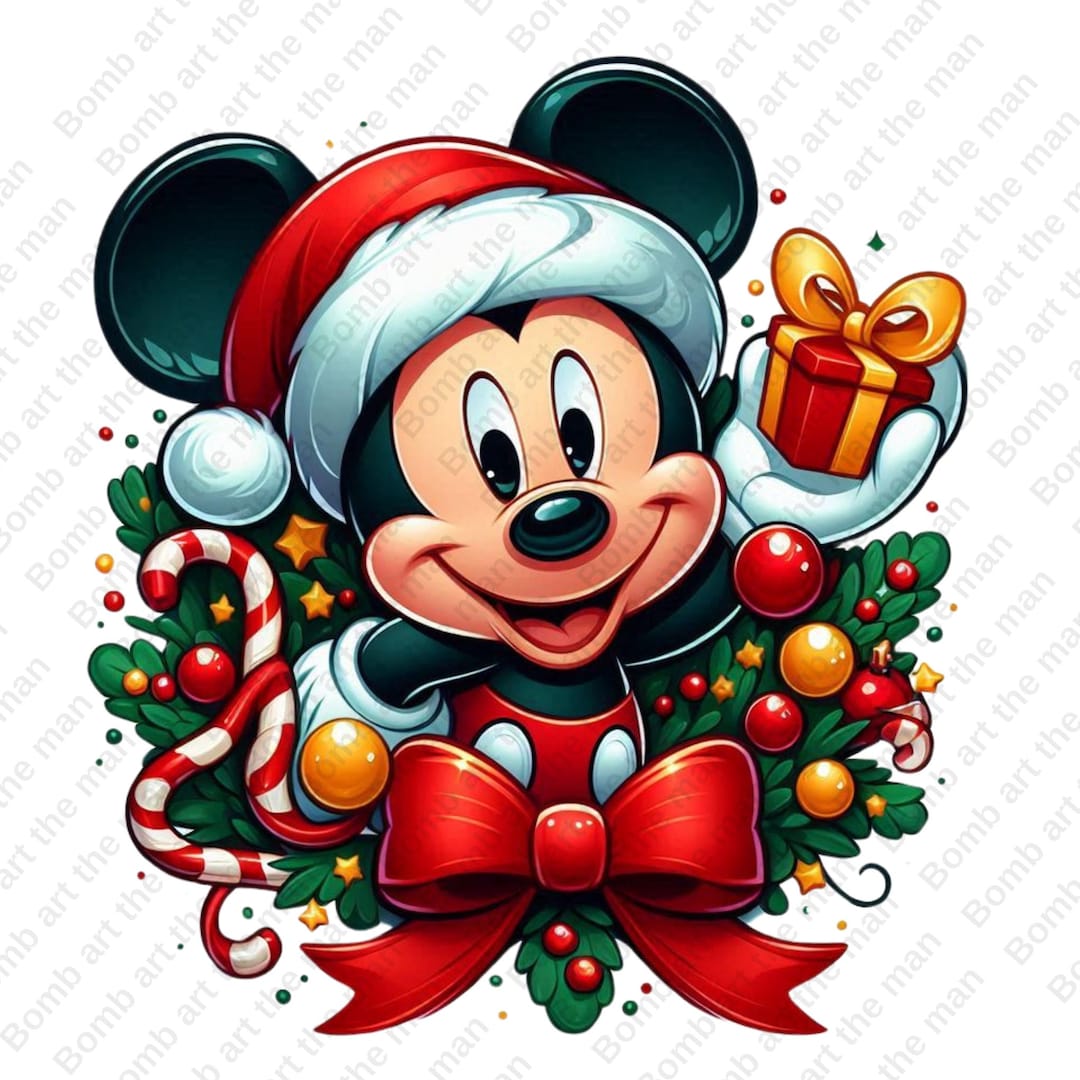 Mickey Mouse Christmas Clipart, Merry Christmas Png, Mickey Mouse Png ...