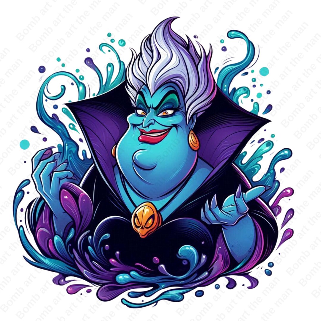 Villain Ursula Clipart, Princess Ariel Png, Sea Witch Png, the Little ...