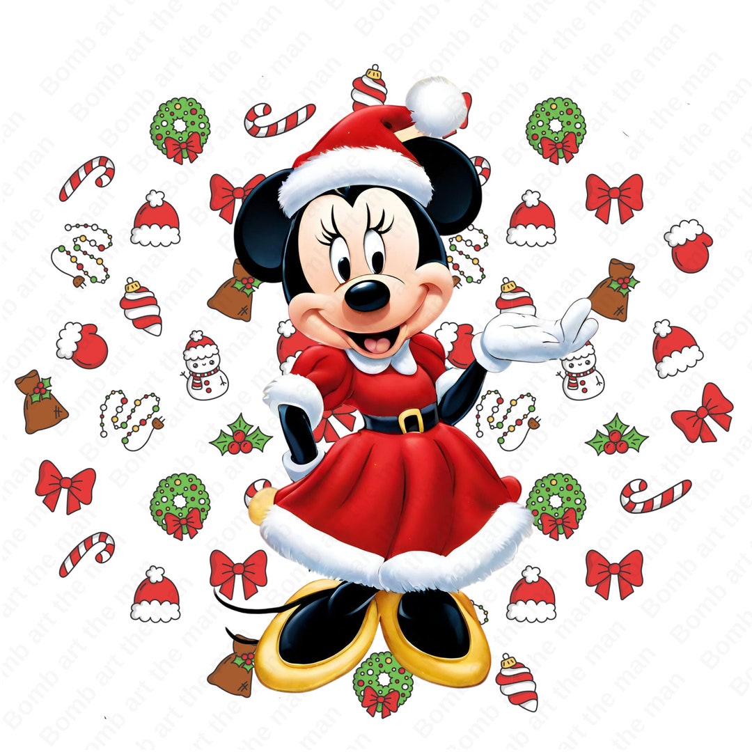 Minnie Mouse Christmas Clipart, Minnie Mouse Png, New Year Clipart ...