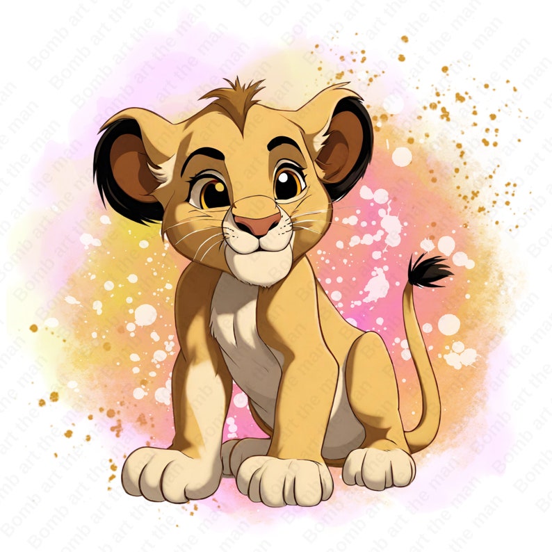 Cute Simba Clipart Lion King Png Simba Png Watercolor - Etsy Australia