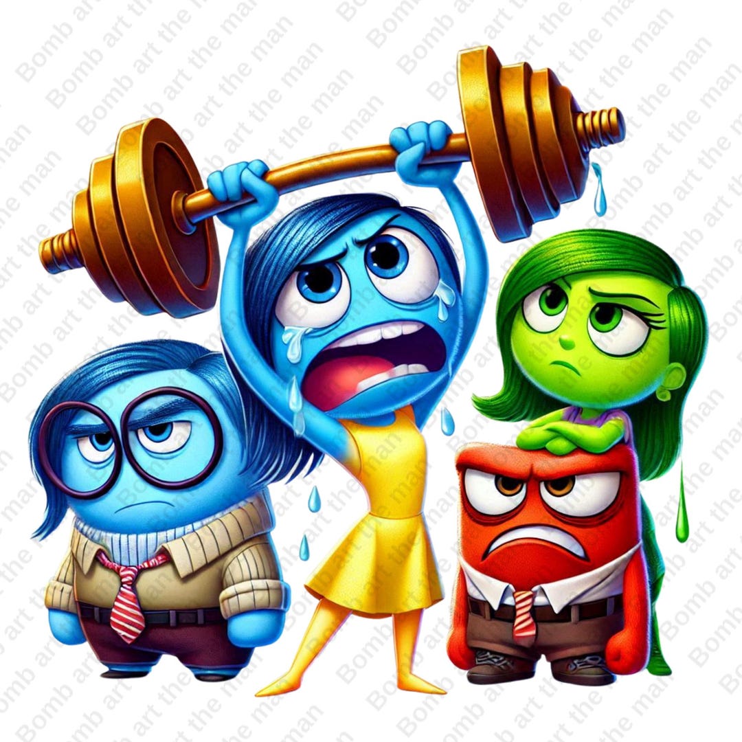 Inside Out Clipart, Emotion Character Png, Joy,sadness, Anger, Anxiety ...