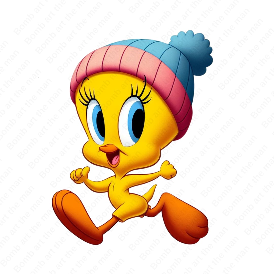 Tweety Clipart, Tweety Png, Cute Cartoon Clipart, Transparent Design ...