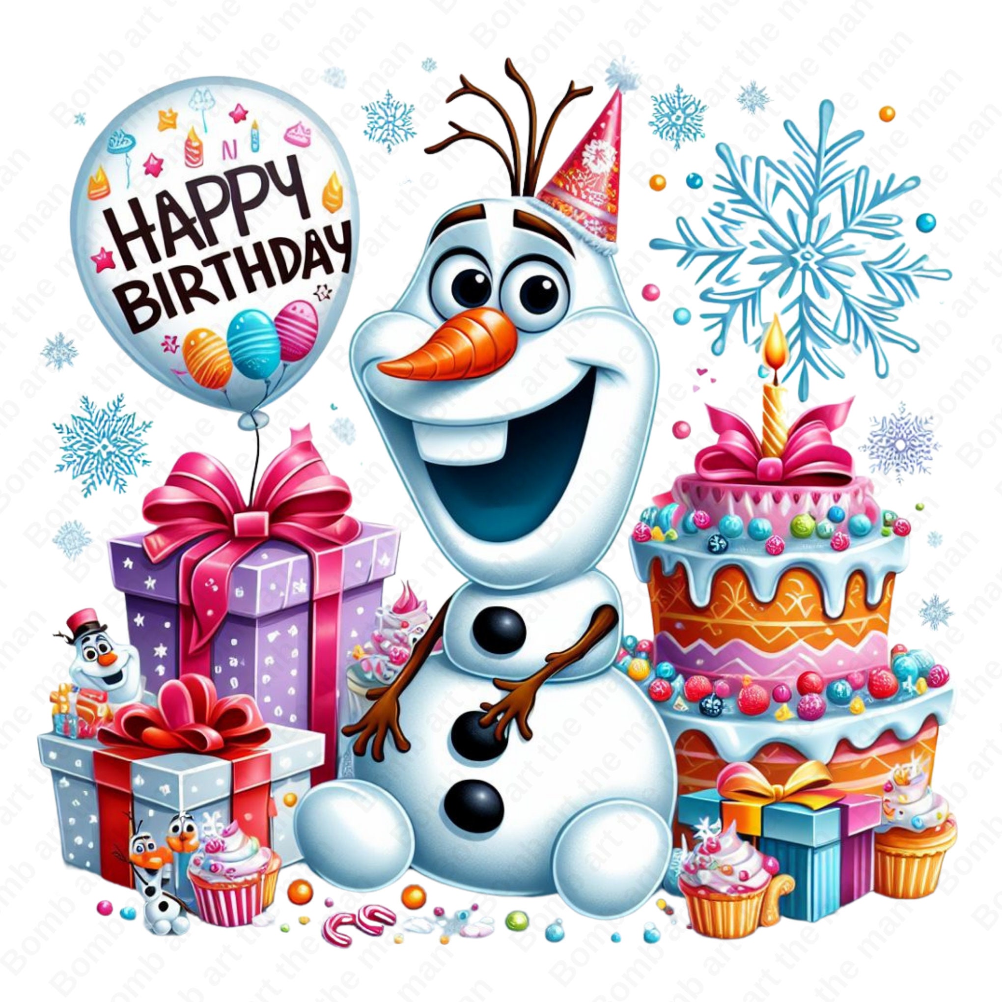 Imágenes prediseñadas de cumpleaños de Olaf, Frozen olaf png, Personaje ...