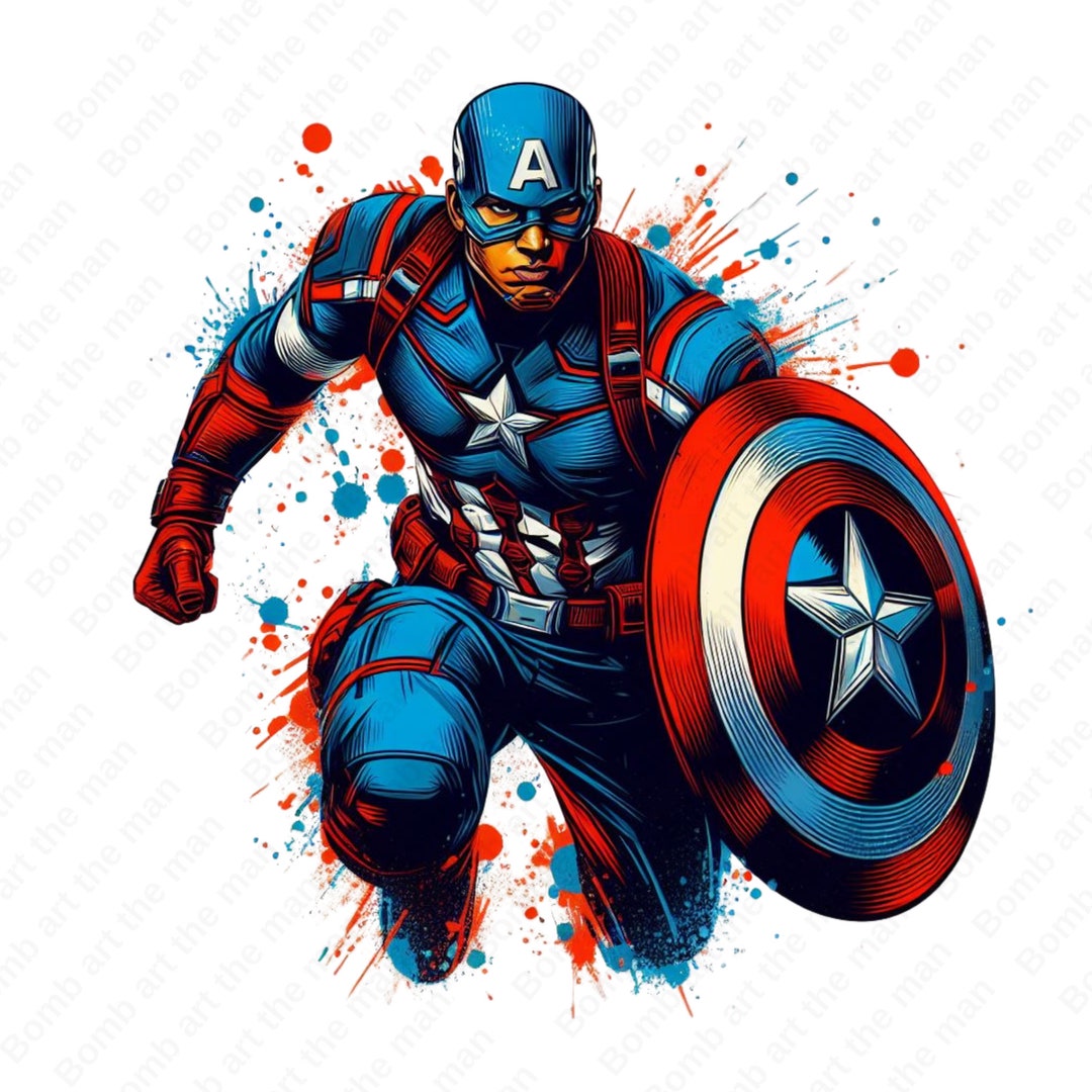 Captain America Clipart, Captain America Png, Super Hero Clipart, Super ...