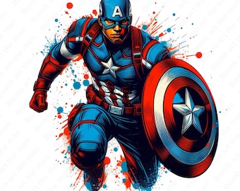 Captain America Clipart, Captain America Png, Super Hero Clipart, Super ...