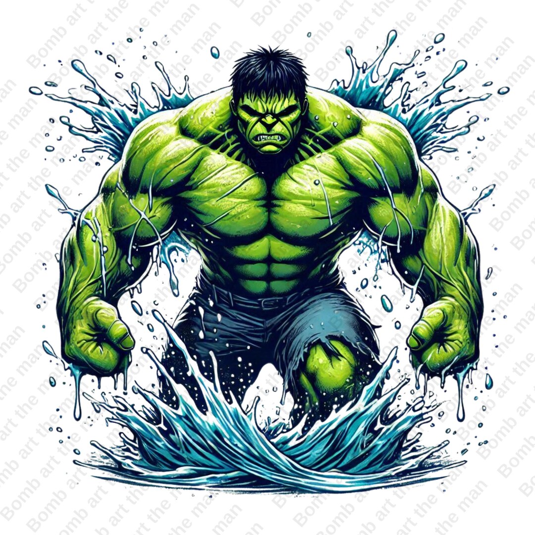 Hulk Png, Hulk Clipart, Super Hero Png, Hulk Splash Design, Transparent ...