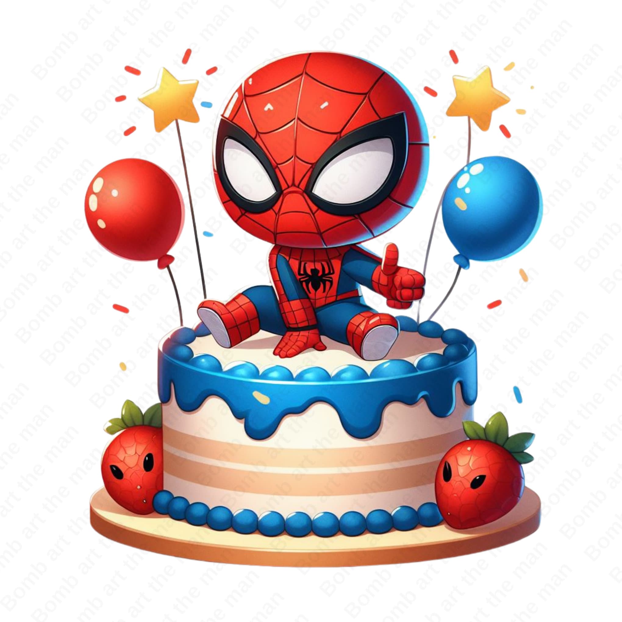 Spiderman Birthday Clipart, Spidey Clipart, Transparent Background ...