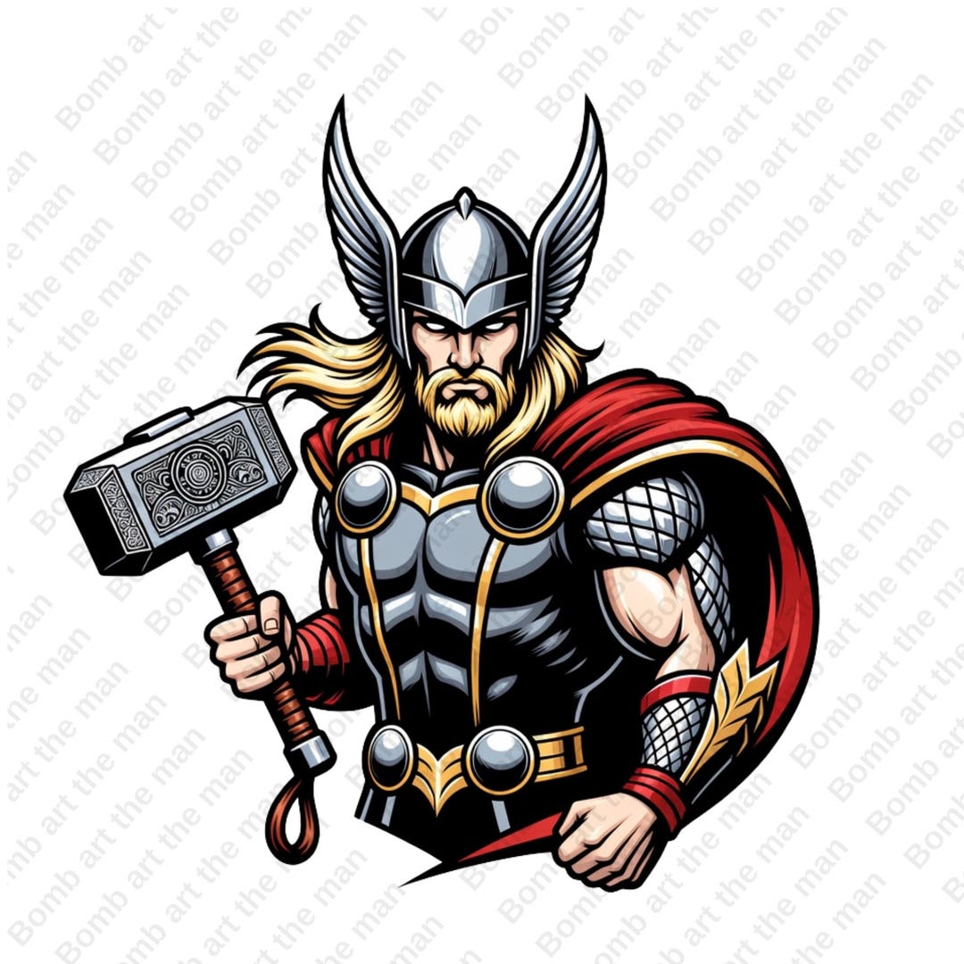 Thor Clipart, Thor Png, Super Hero Clipart, Super Hero Splash Design ...