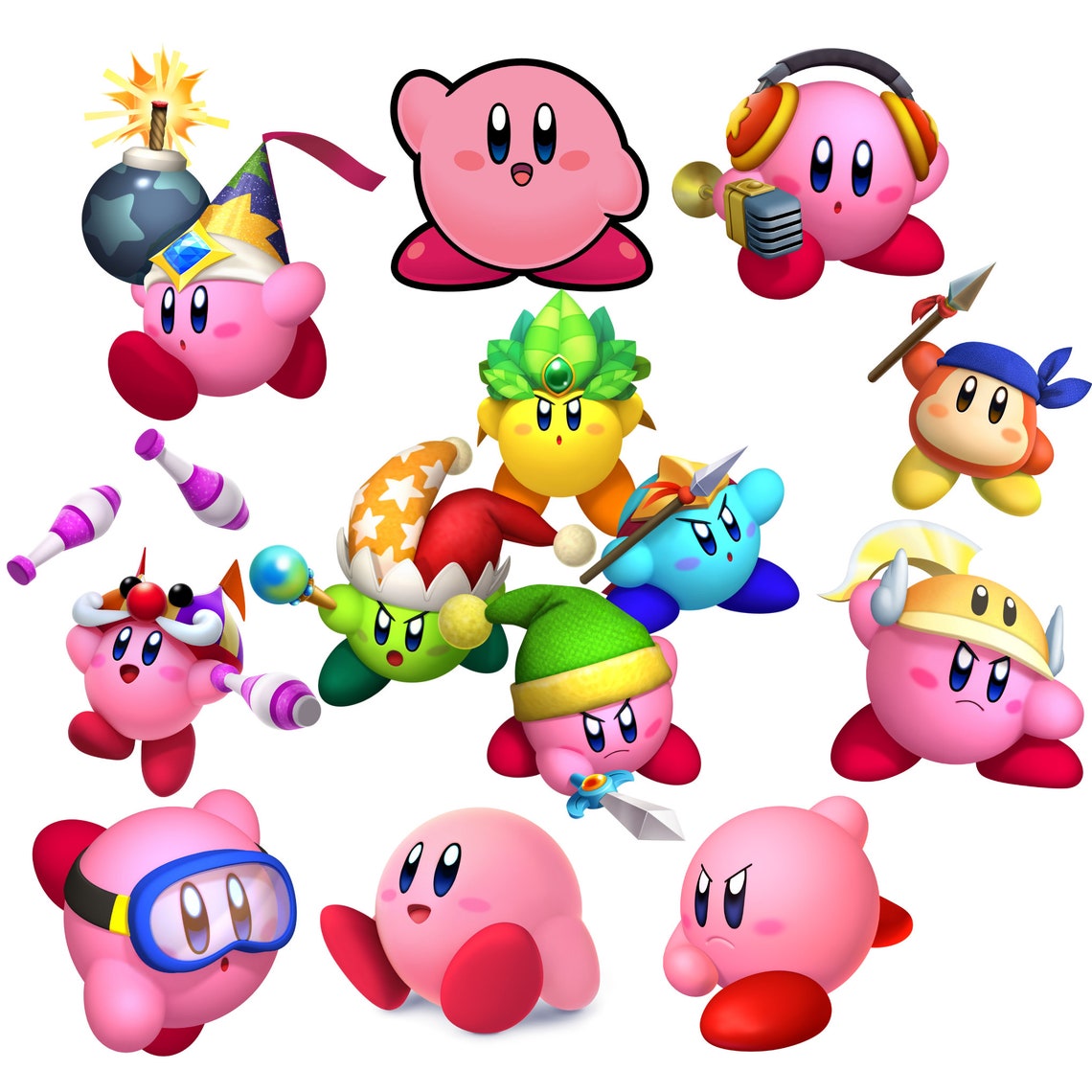 Kirby Png Bundle Kirby Clipart Set Kirby Game Icons - Etsy UK