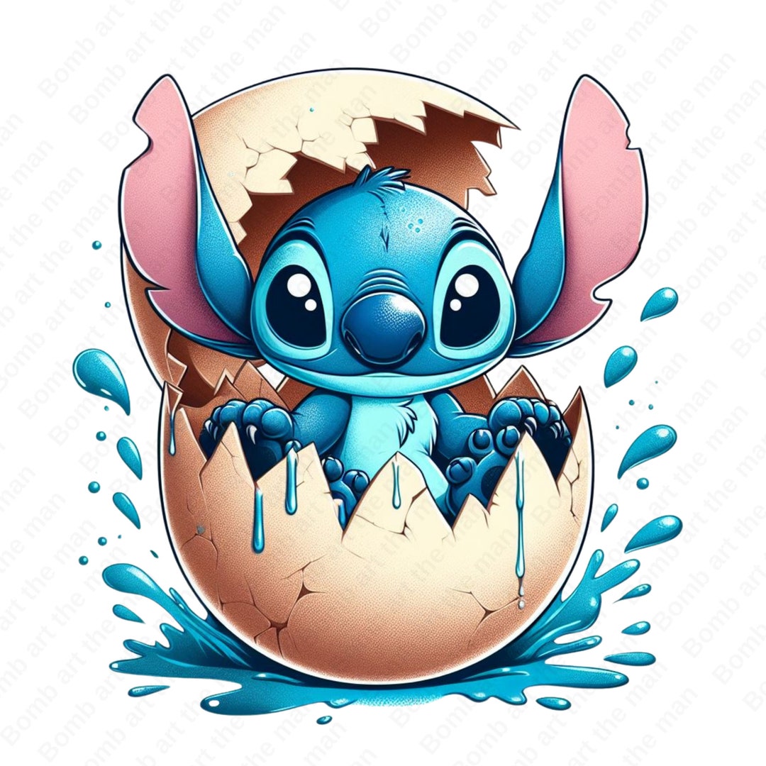 Stitch Easter Clipart, Stitch's Egg Png, Stitch Cute Clipart, Instant ...