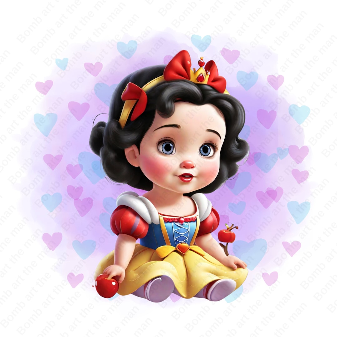 Snow White Cute Clipart, Baby Toddler Princess Png, Snow White Png ...