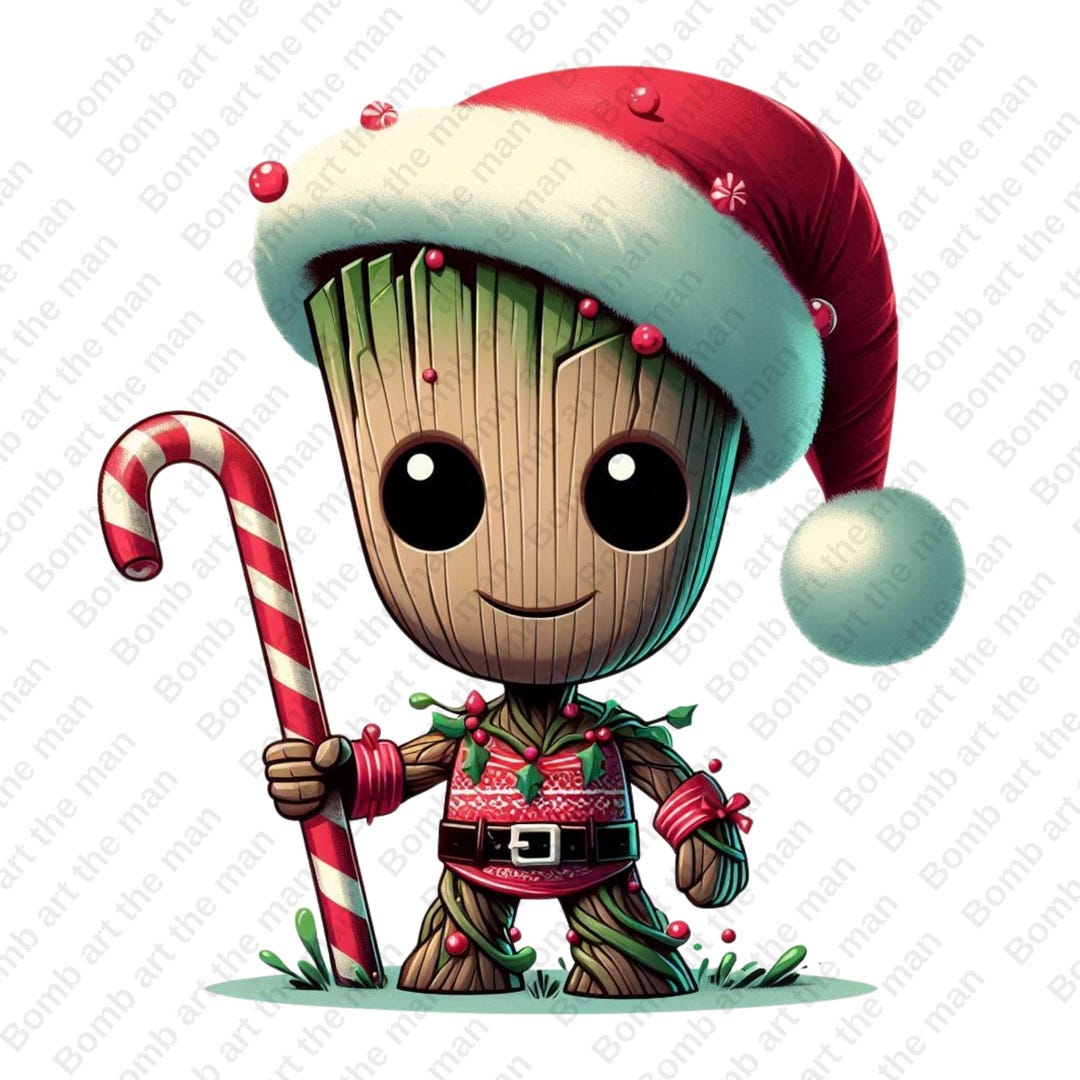 Groot Christmas Clipart, Groot Png, Merry Christmas Design, Transparent ...