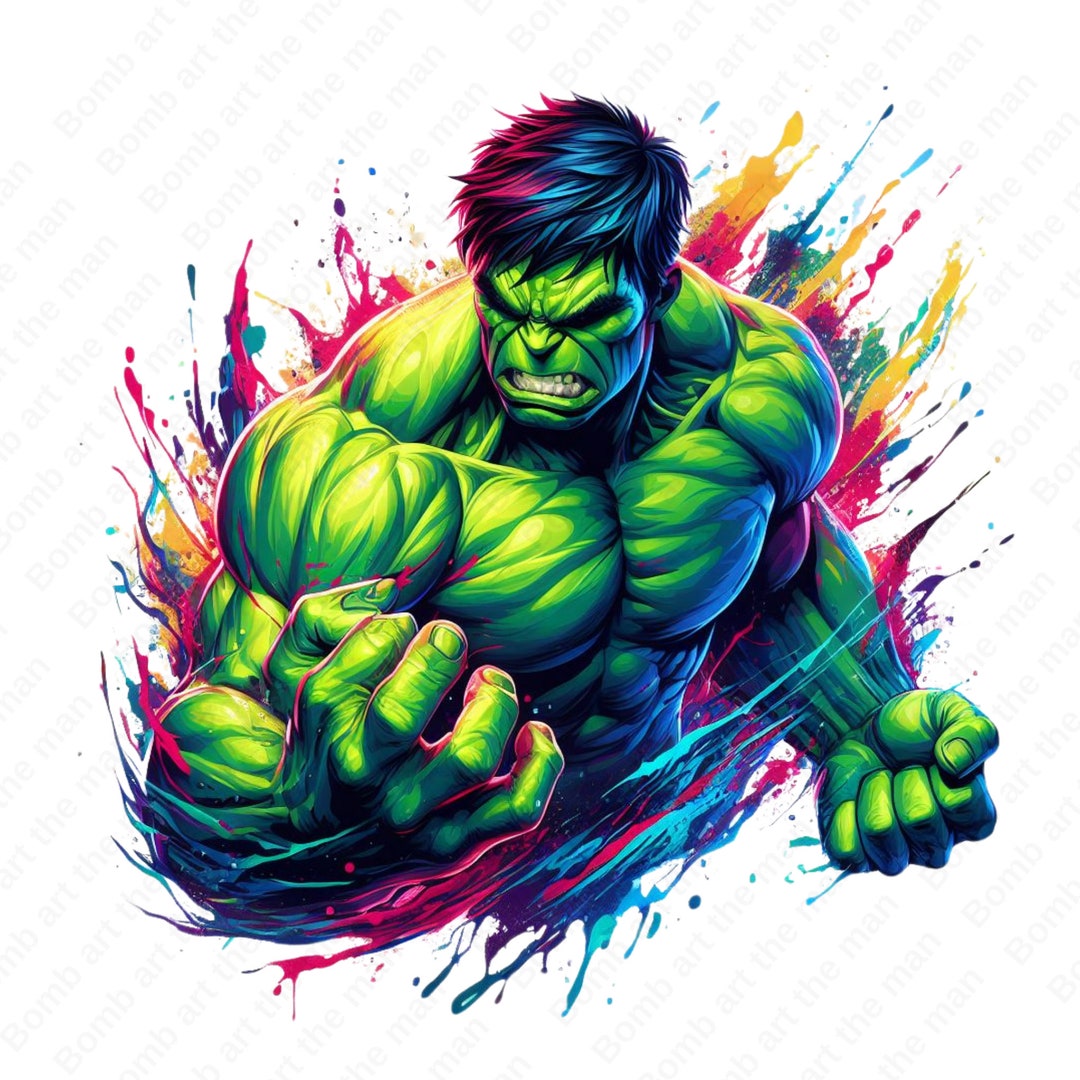Hulk Clipart, Hulk Png, Super Hero Png, Hulk Splash Design, Transparent ...