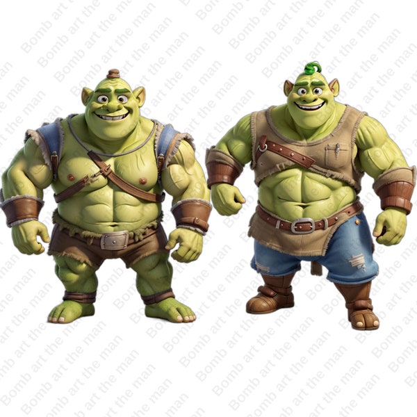 The Shrek Characters Png - Etsy Norway