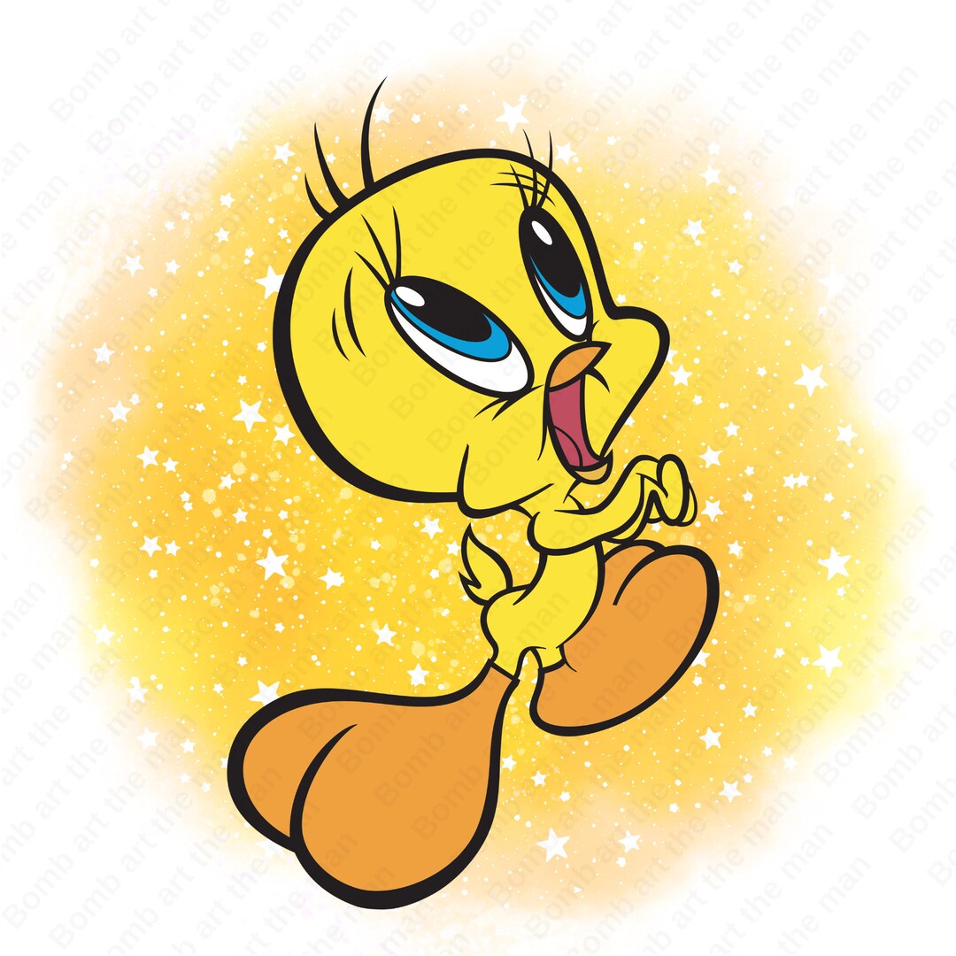 Tweety Png, Cute Tweety Clipart, Watercolor Background, Transparent ...