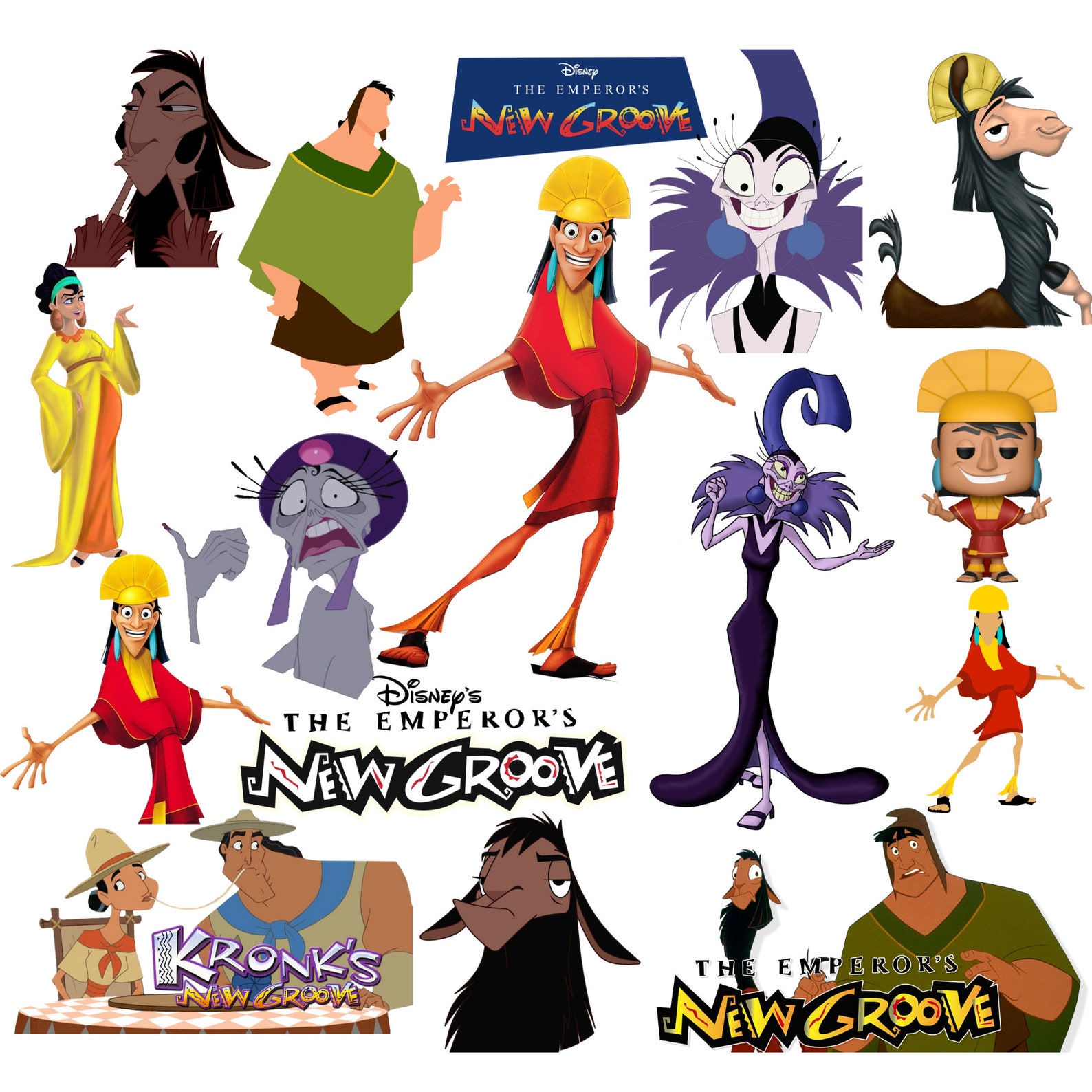 The Emperors New Groove Png Bundle, the Emperors New Groove Clipart Set ...