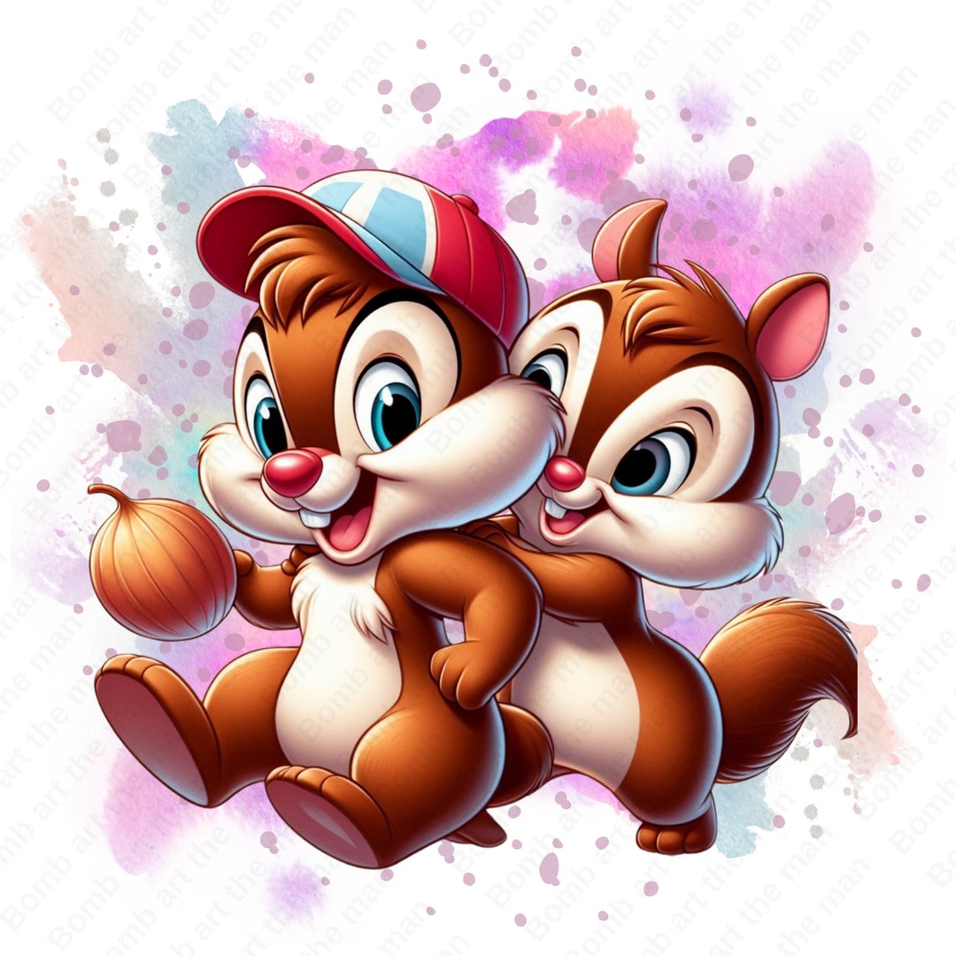 Chip and Dale Clipart, Chip and Dale Png, Cute Cartoon Characters ...
