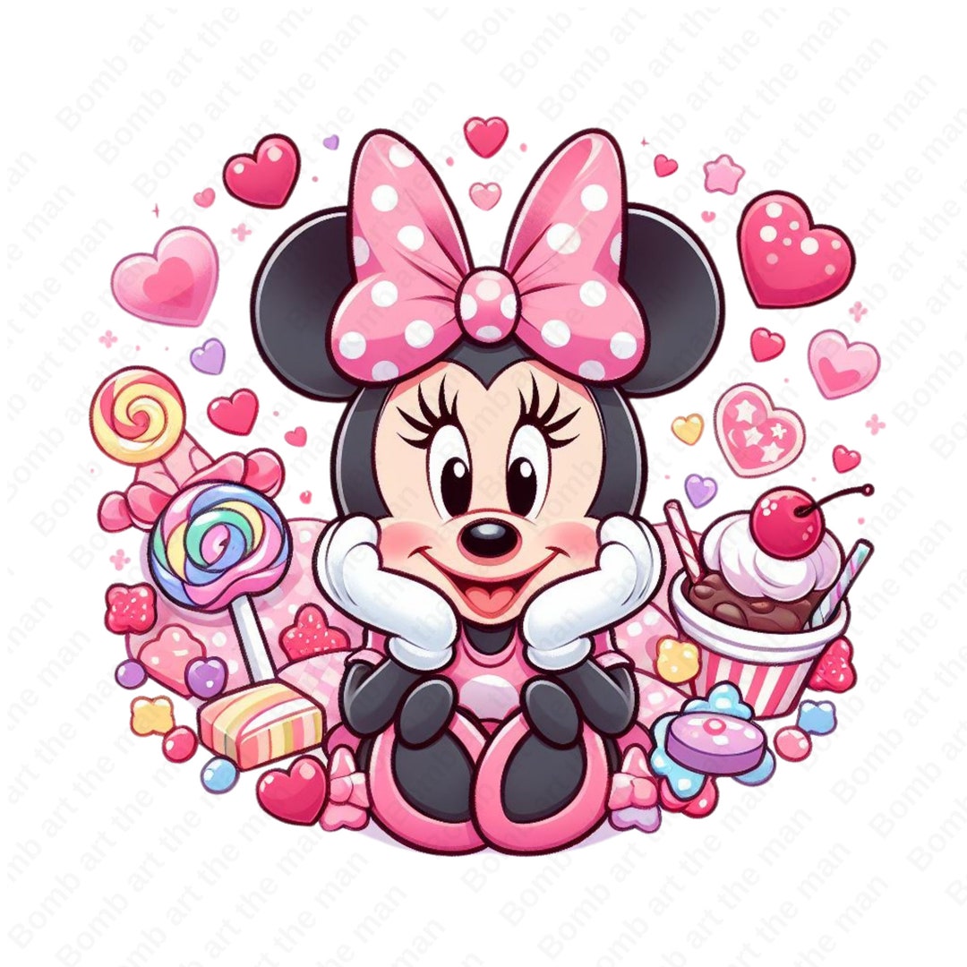 Minnie Mouse Sweet Clipart, Minnie Mouse Png, Transparent Design ...