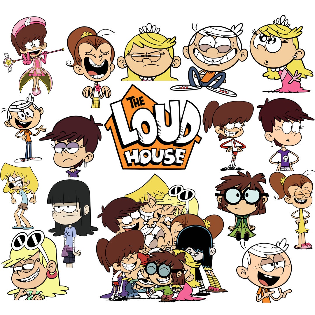 The Loud House Png Bundle the Loud House Characters Lincoln - Etsy ...