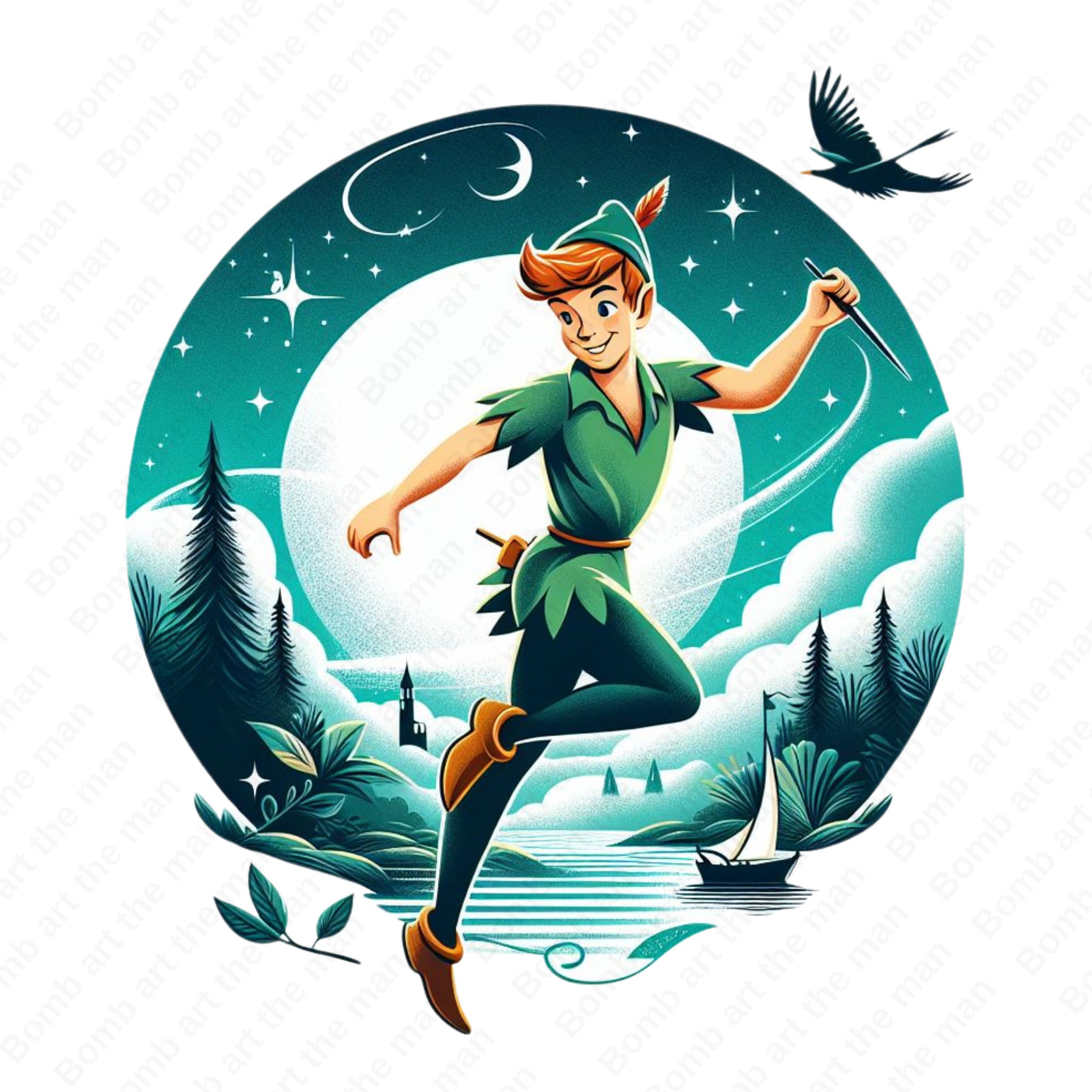 Peter Pan Cartoon Drawing