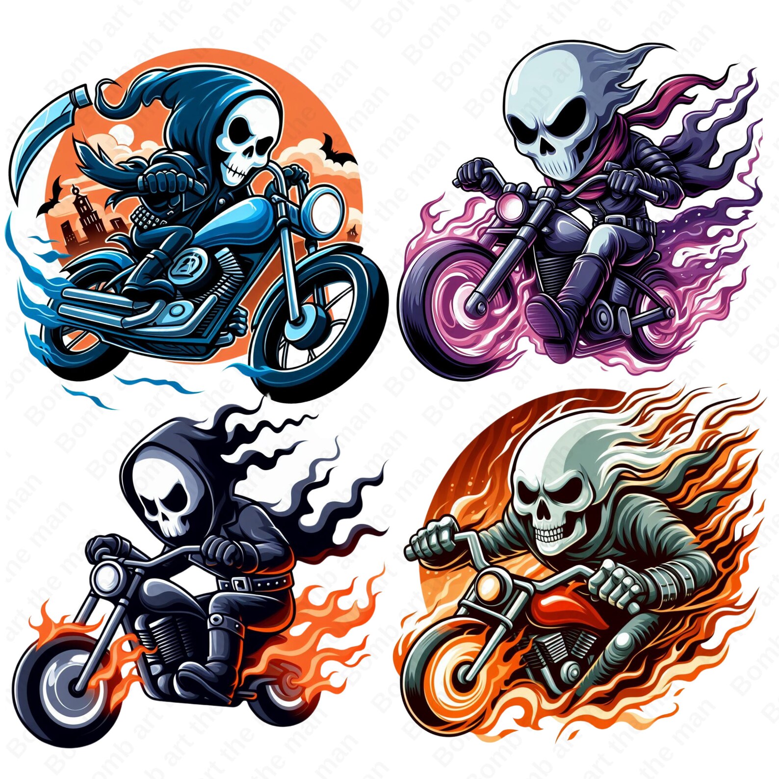 Ghost Rider Png Bundle, Johnny Blaze Png, Ghost Rider Clipart, Instant Download - Etsy