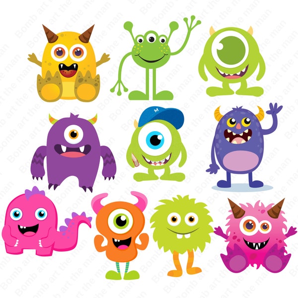 Cute Monster - Etsy