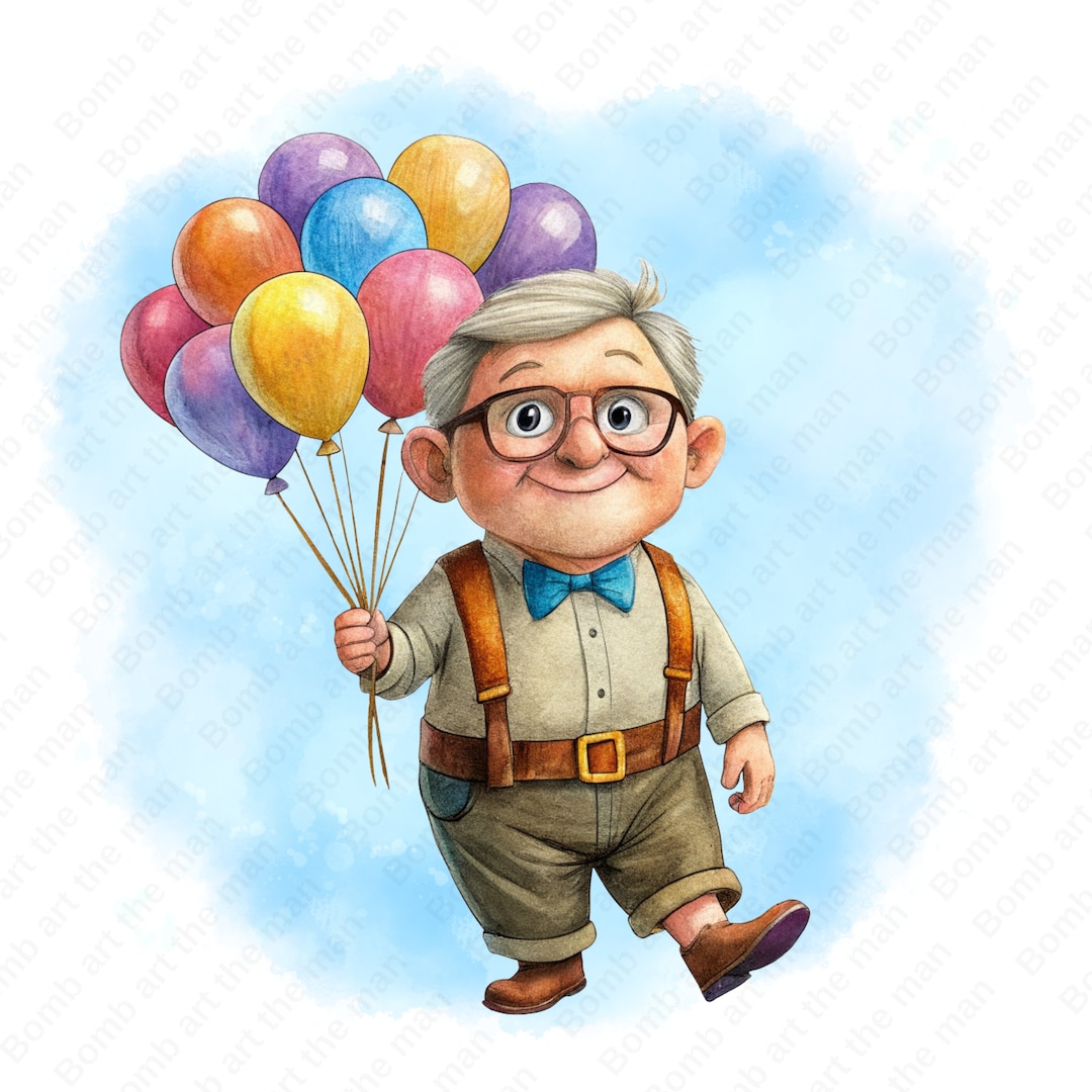 Up Clipart, Carl Fredricksen Png, up Character Clipart, up Movie Png ...