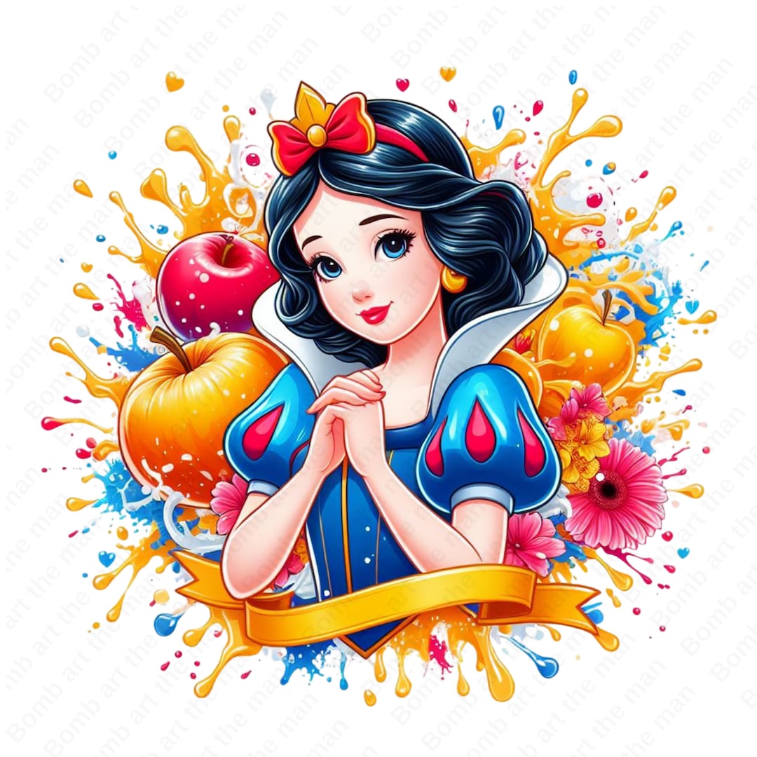 Snow White Clipart, Princess Png, Snow White Png, Princess Splash ...
