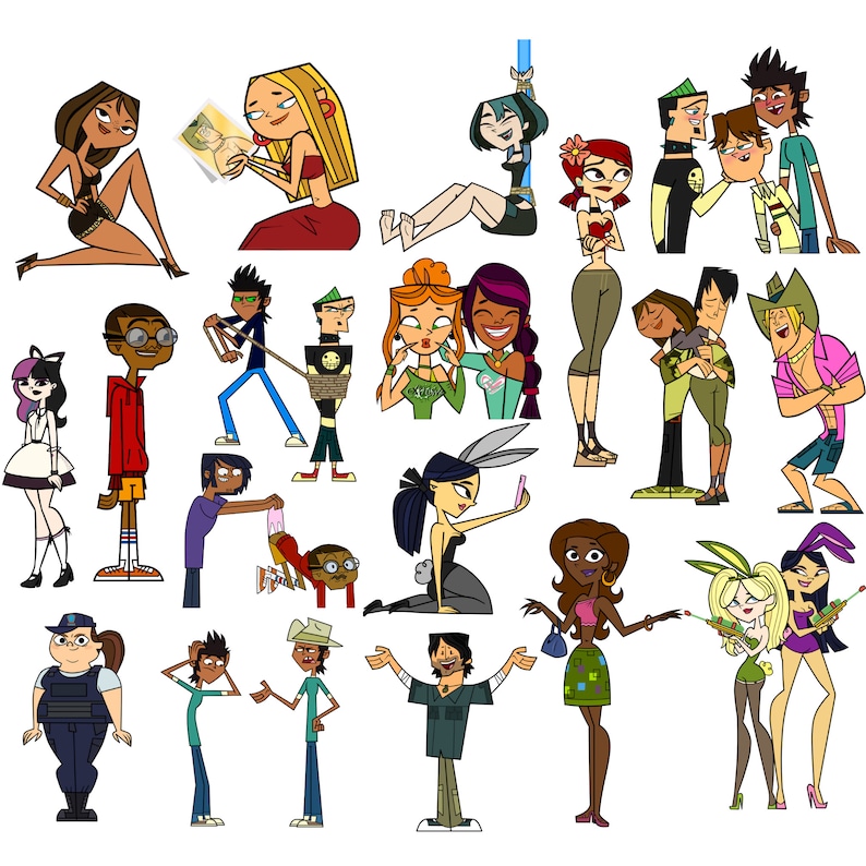 Total Drama Island Png Bundle Total Drama Island Characters - Etsy