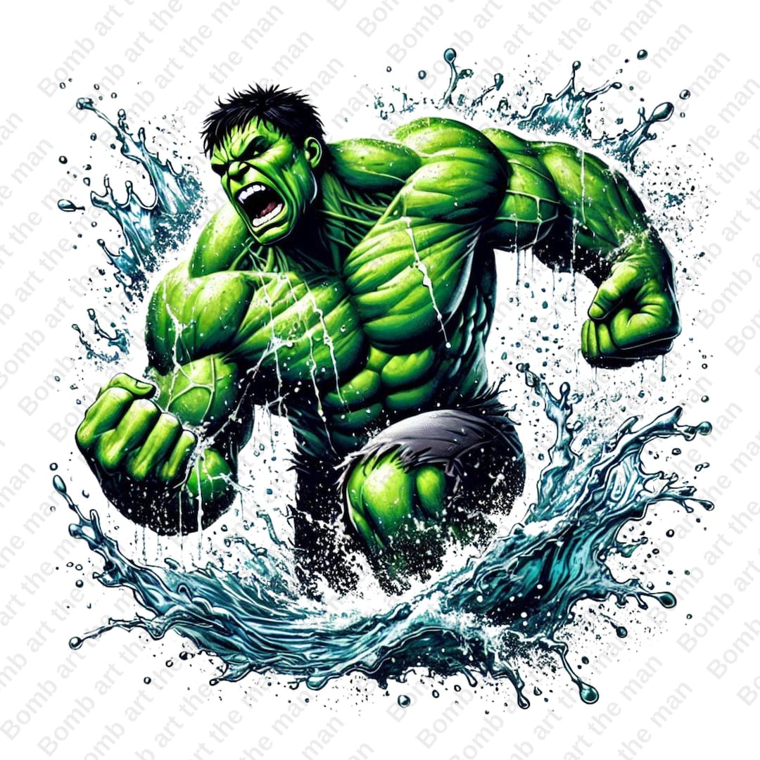 Hulk Png, Hulk Clipart, Super Hero Png, Hulk Splash Design, Transparent ...