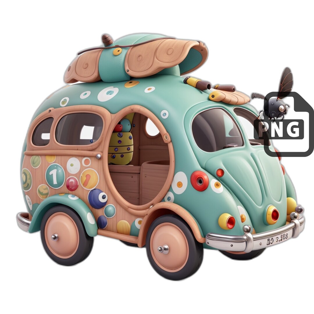 Cute Beetle Caravan Png Beetle Minibus Png Beetle Car - Etsy
